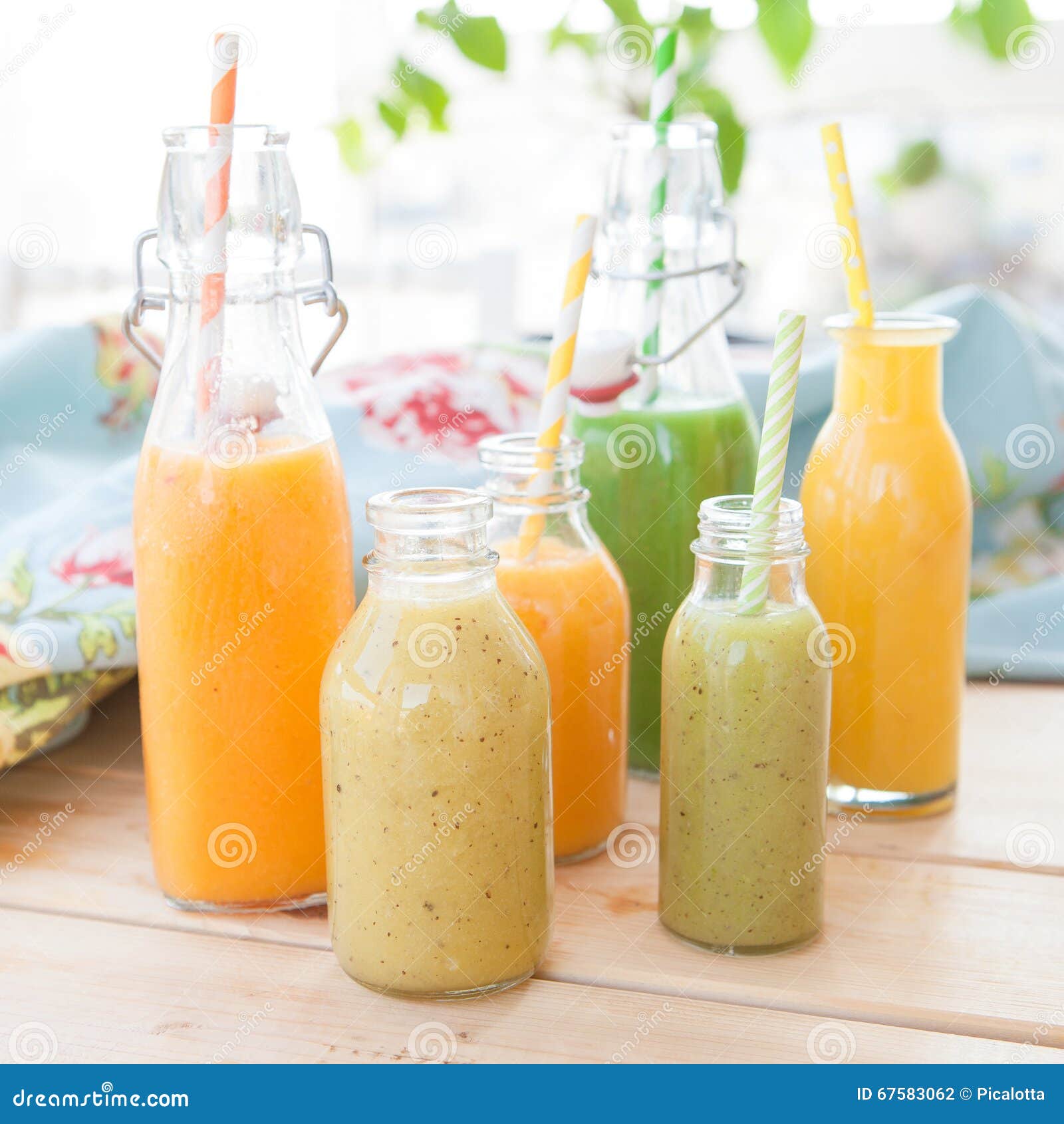 Variety of fresh smoothies stock photo. Image of recipe - 67583062