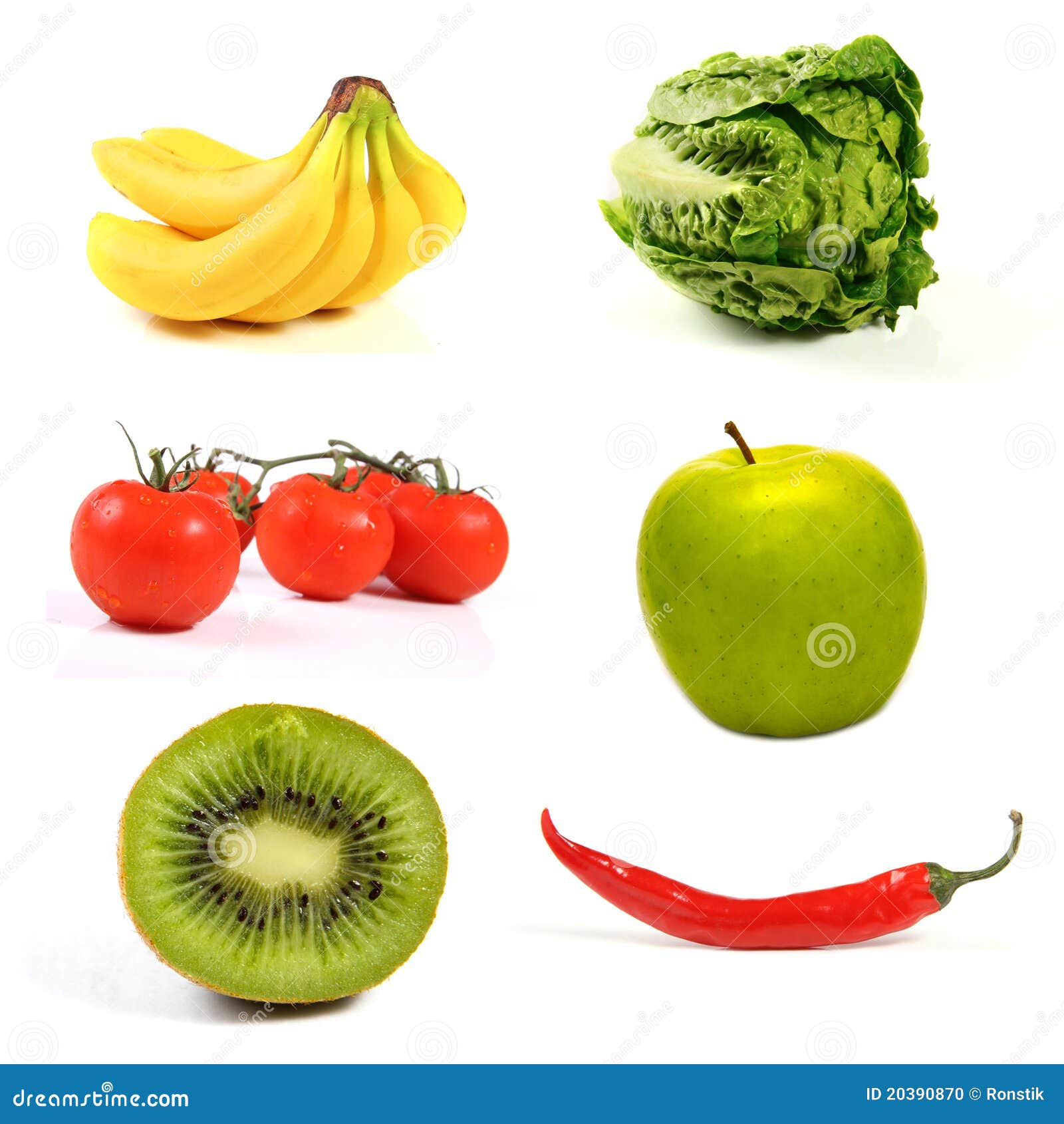 Variety of Fruits and Vegetables Stock Photo - Image of green, healthy ...