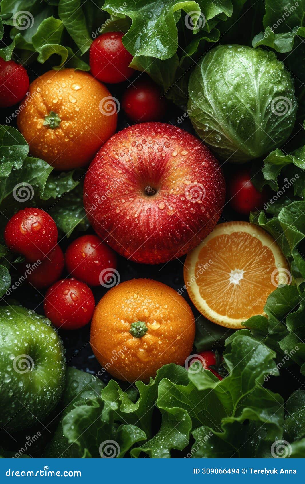 Variety of Fruits and Vegetables Stock Photo - Image of nutrition ...