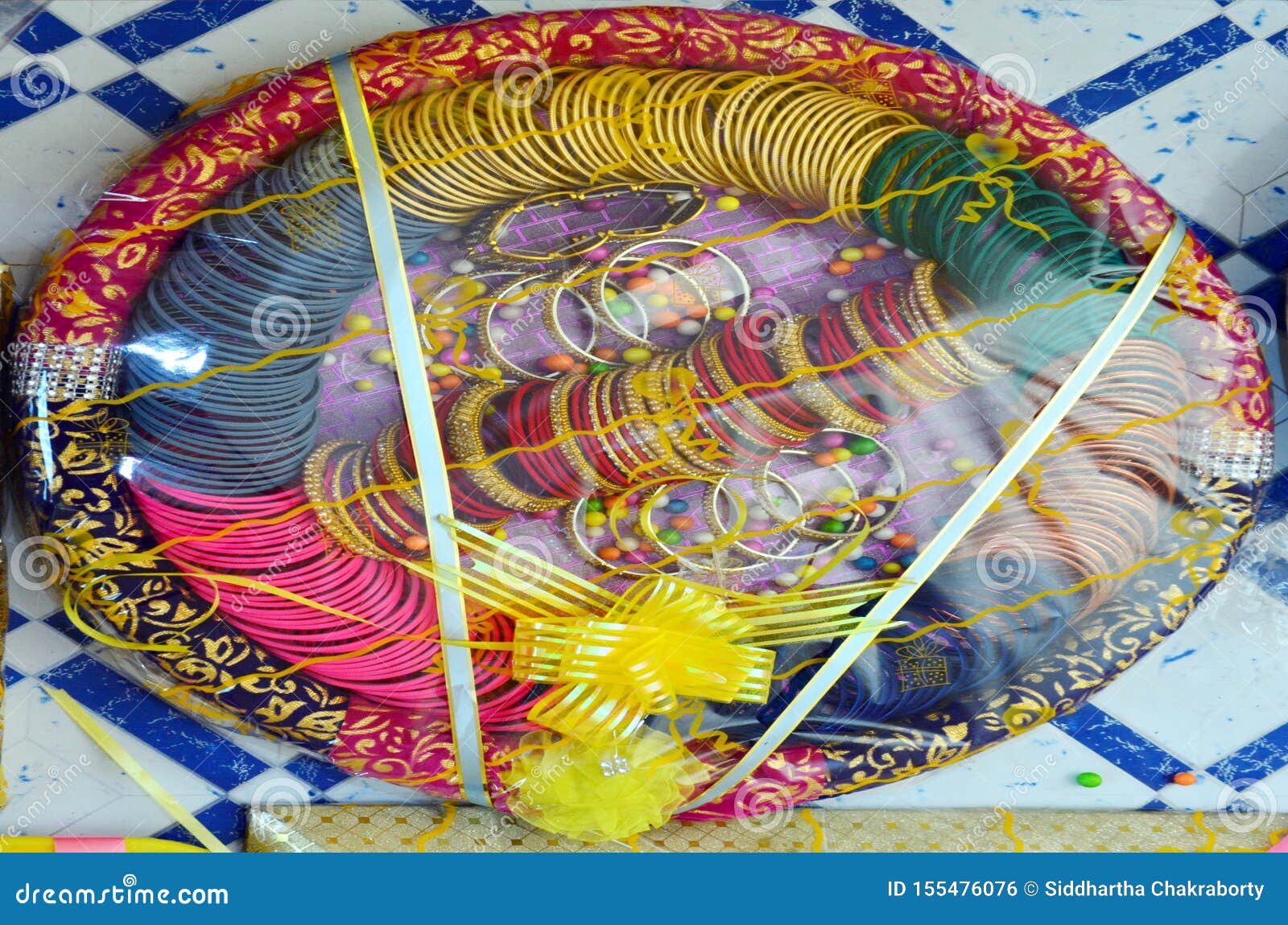 The Variety of Hand Bangles and Different Sizes . Stock Photo - Image ...