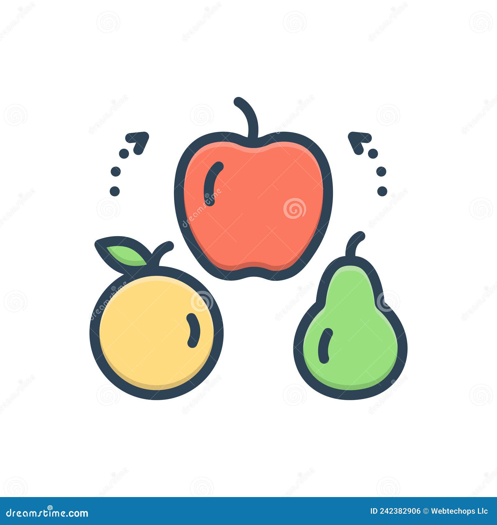 Color Illustration Icon for Variety, Different and Kind Stock ...