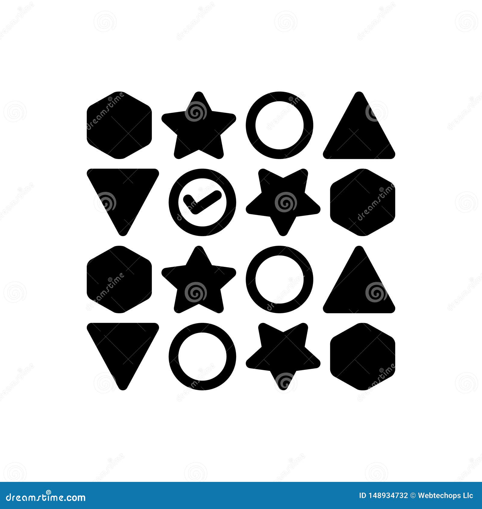 Black Solid Icon for Variety, Diversity and Choices Stock Vector ...