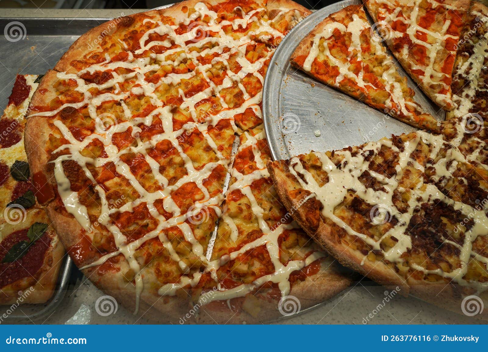 Variety of Italian Pizza Pies Stock Photo - Image of pizza, gourmet ...