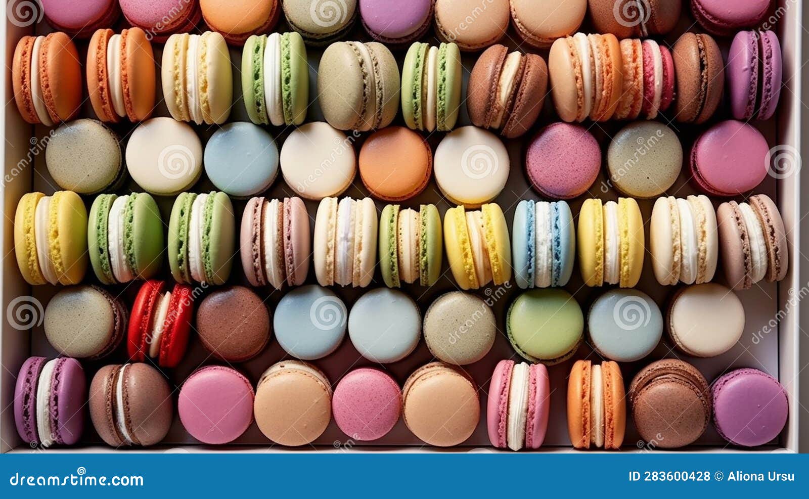 A Variety of Macarons with Their Pastel Hues and Smooth Textures ...