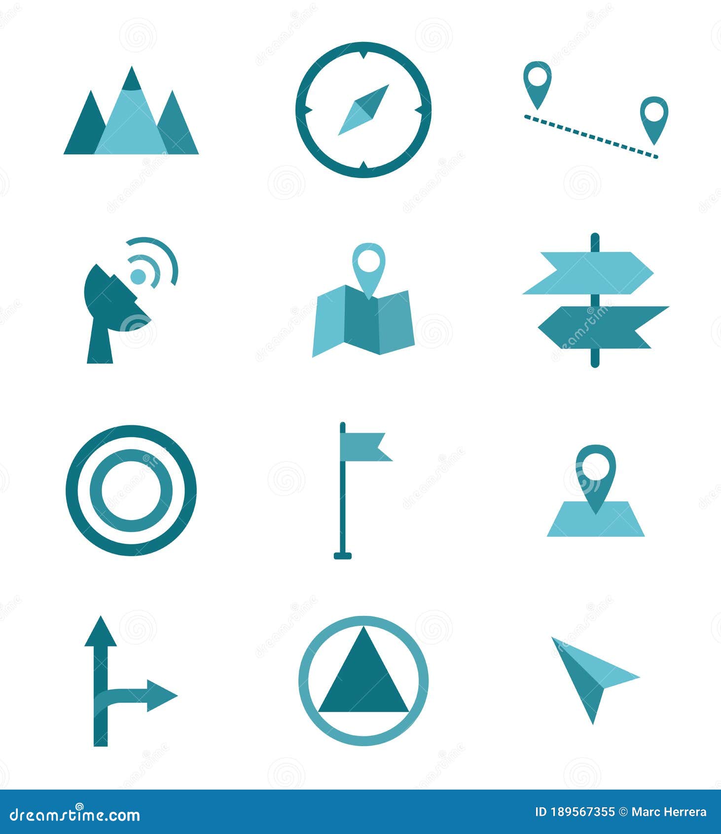 Variety of Map Legend Signs Stock Vector - Illustration of icon, legend ...