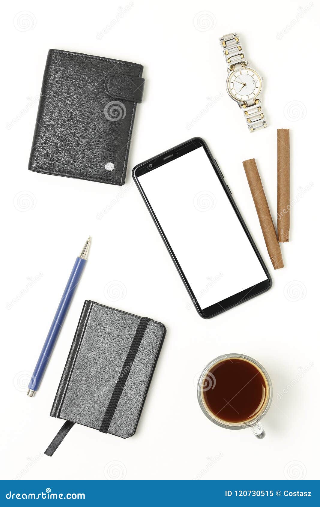 Men`s stuff stock image. Image of card, leather, notes - 120730515