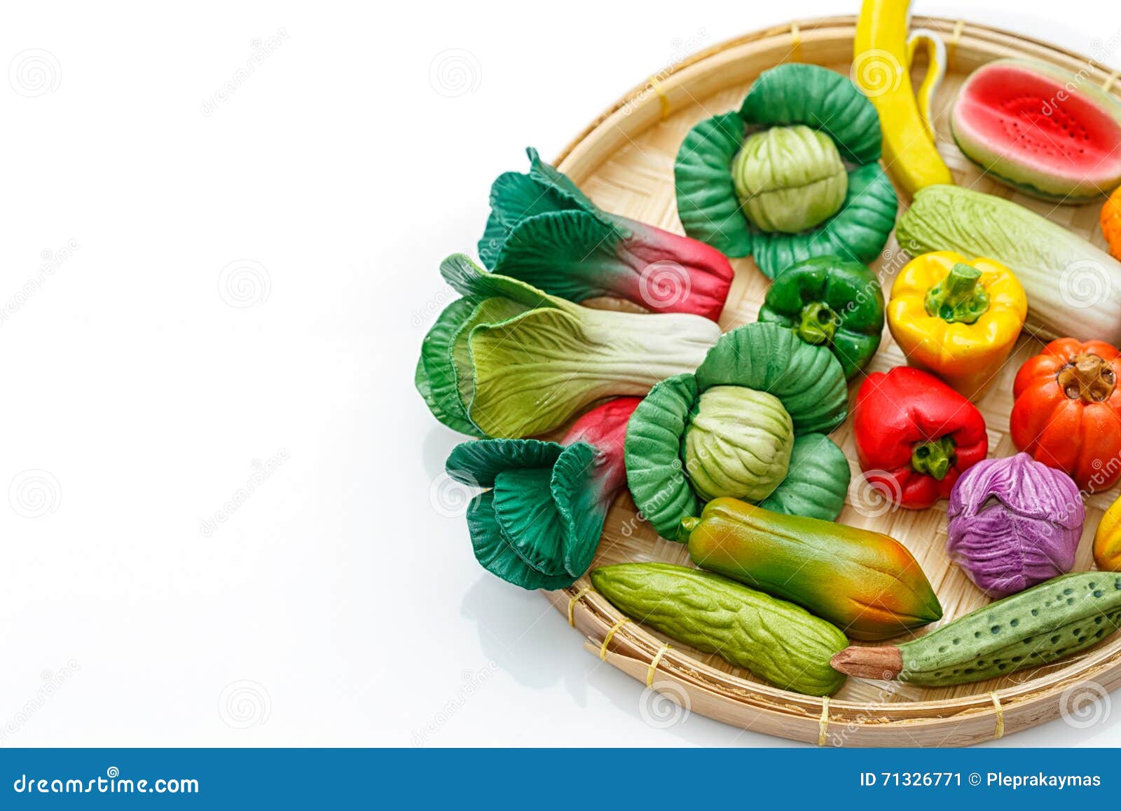 Variety of Miniature Clay Vegetables Stock Image - Image of model ...