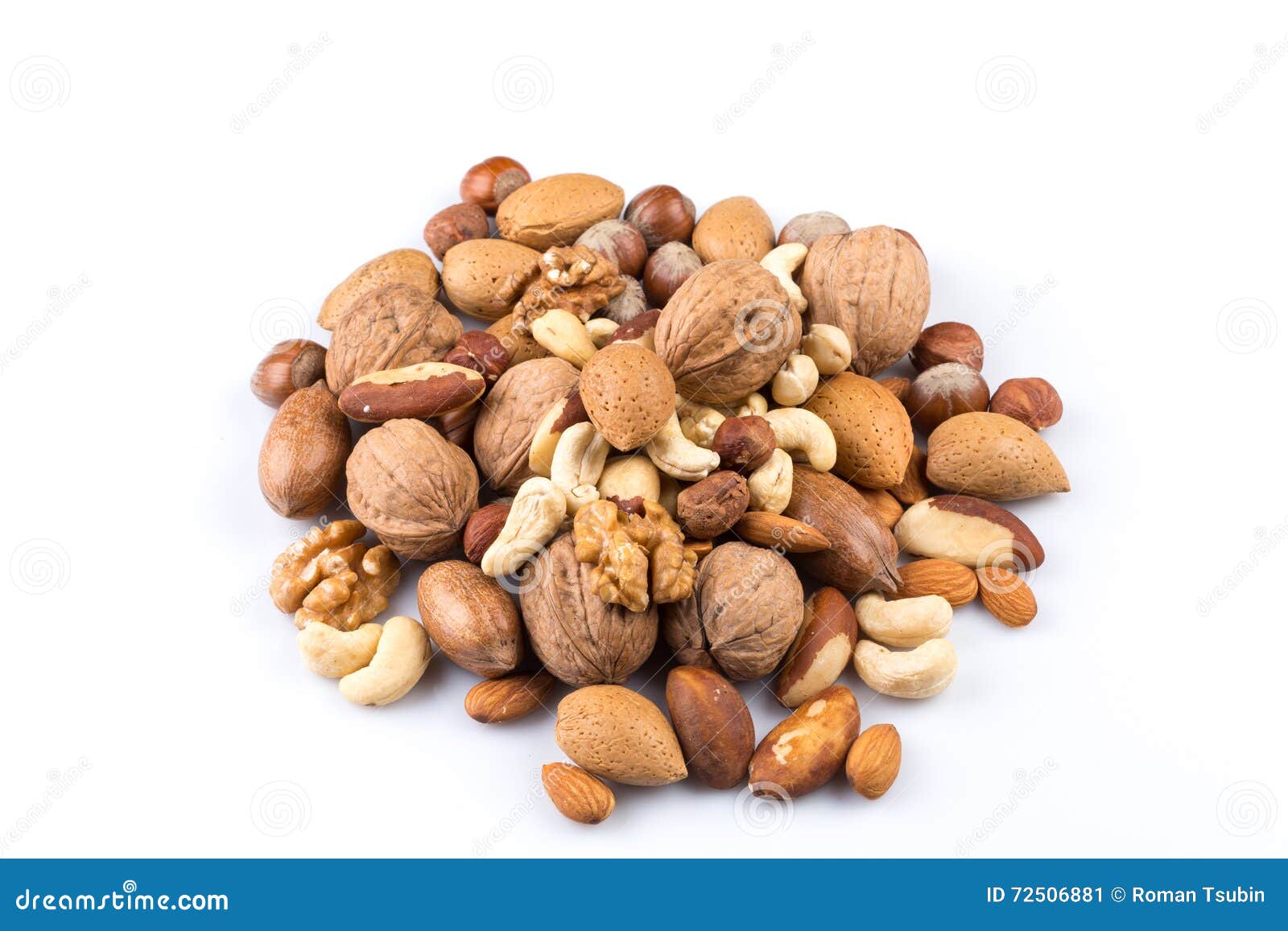 Variety of Mixed Nuts stock image. Image of cashew, brazil - 72506881