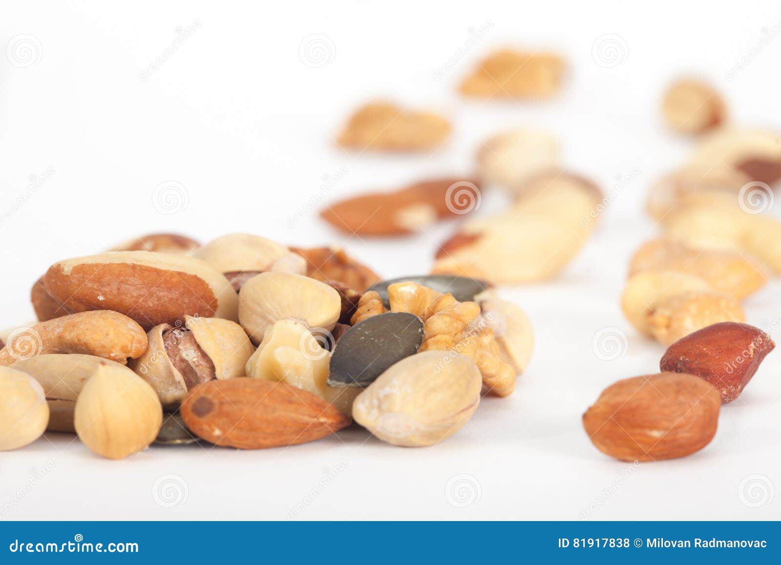 Variety of Mixed Nuts stock photo. Image of ingredient - 81917838