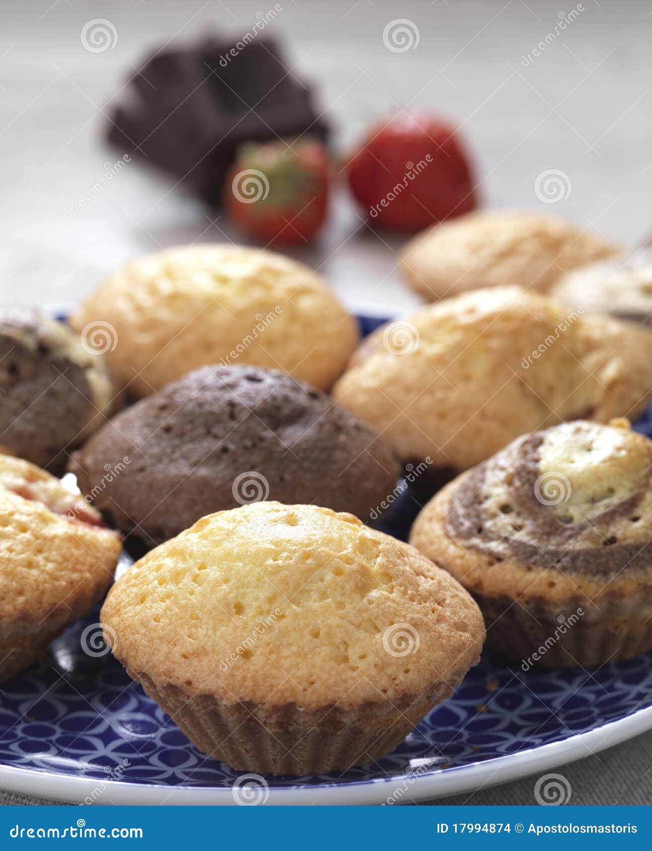 Variety of muffins stock photo. Image of shop, portion - 17994874
