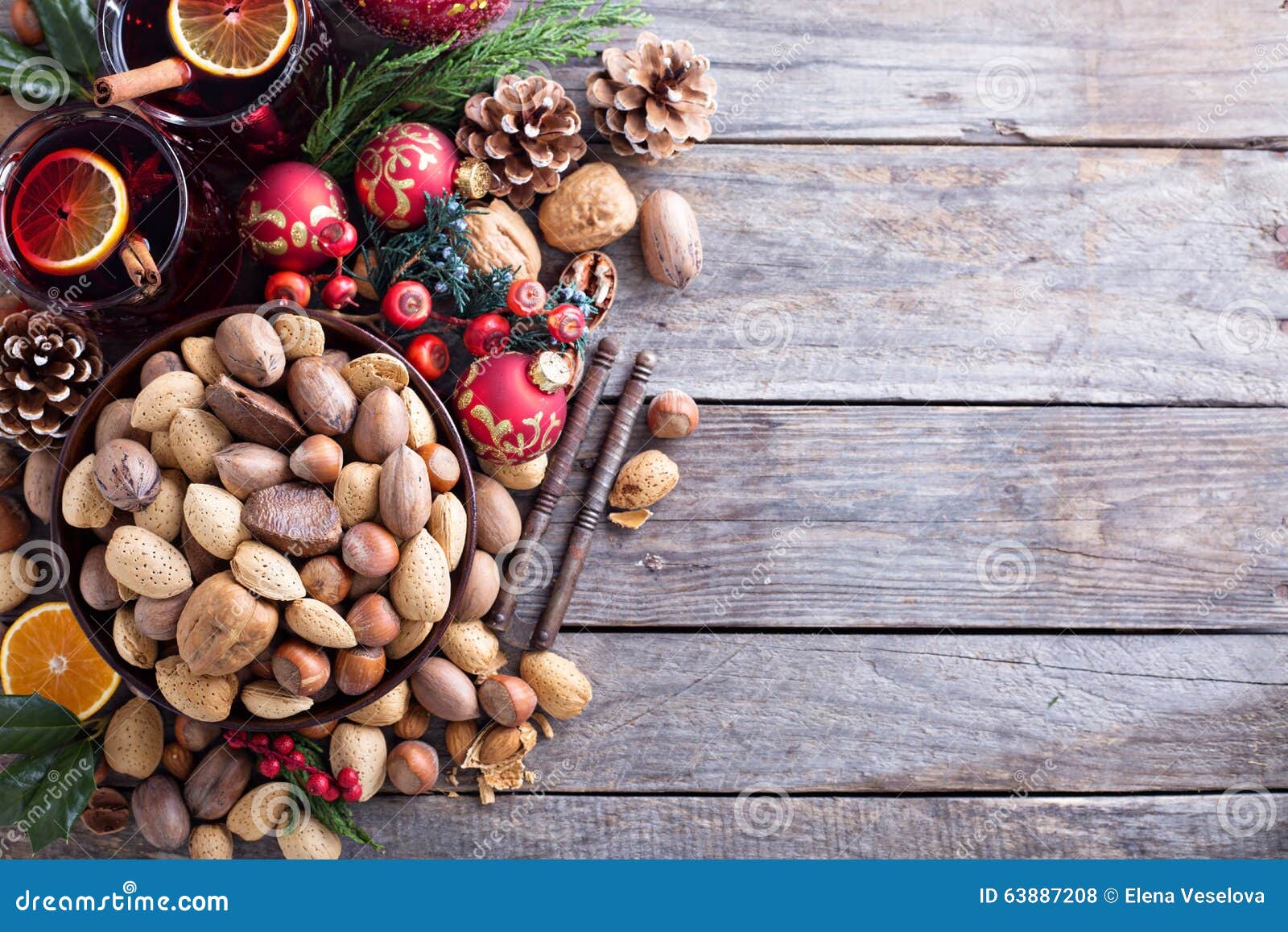 Variety of Nuts with Shells in a Bowl Stock Photo - Image of hazelnuts ...