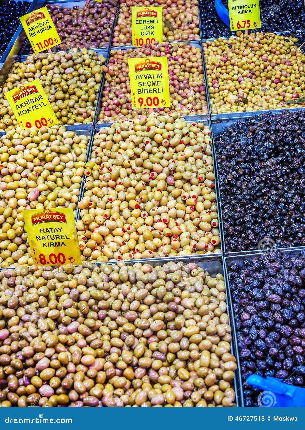 Variety olives on display stock photo. Image of background - 46727518