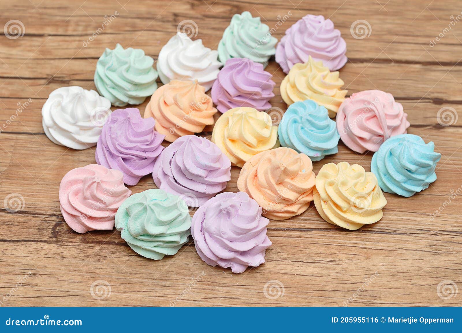 A Variety of Pastel Color Meringues Stock Photo - Image of baked, white ...