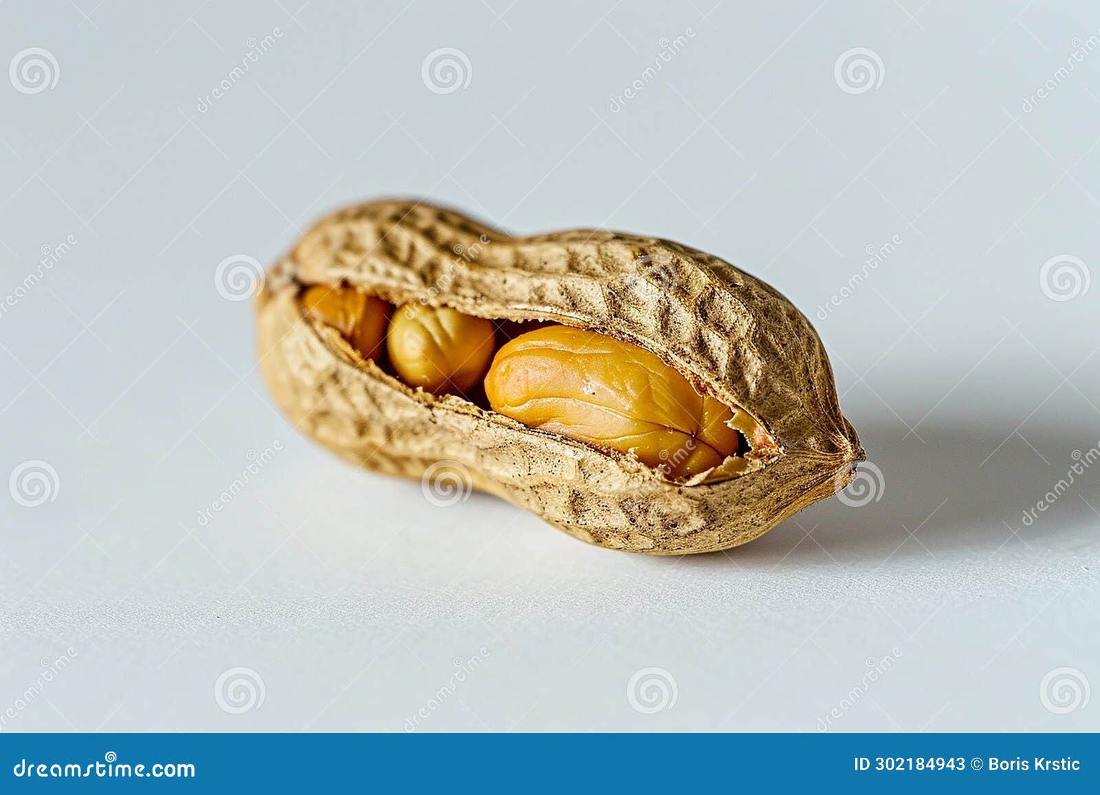 Variety of Peanut Compositions: Close-Up on White Background Stock ...