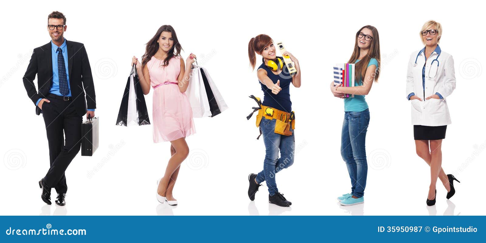 Variety of people stock image. Image of female, shot - 35950987