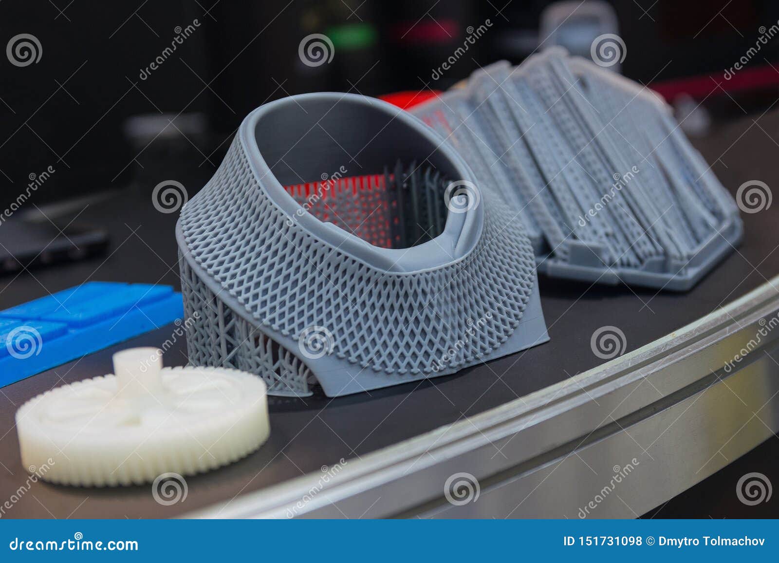 Variety of Plastic Products Manufactured by 3D Printing Stock Photo ...