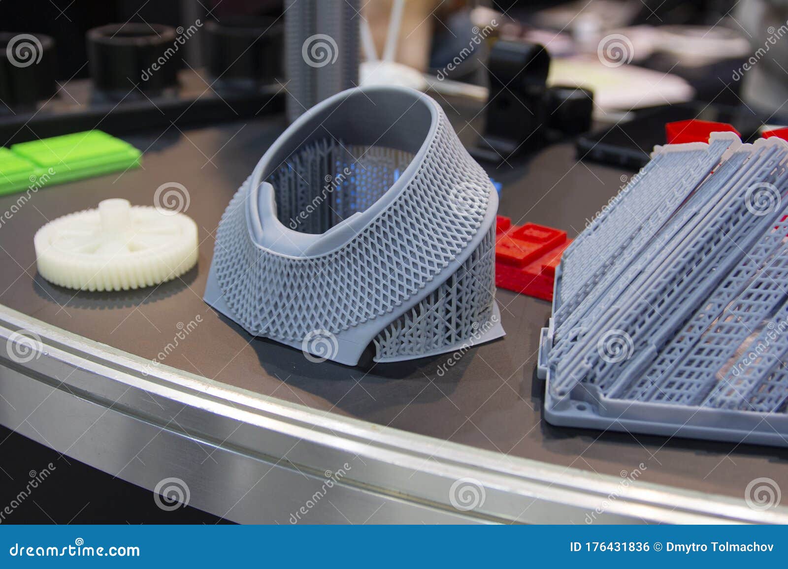 Variety of Plastic Products Manufactured by 3D Printing Stock Photo ...