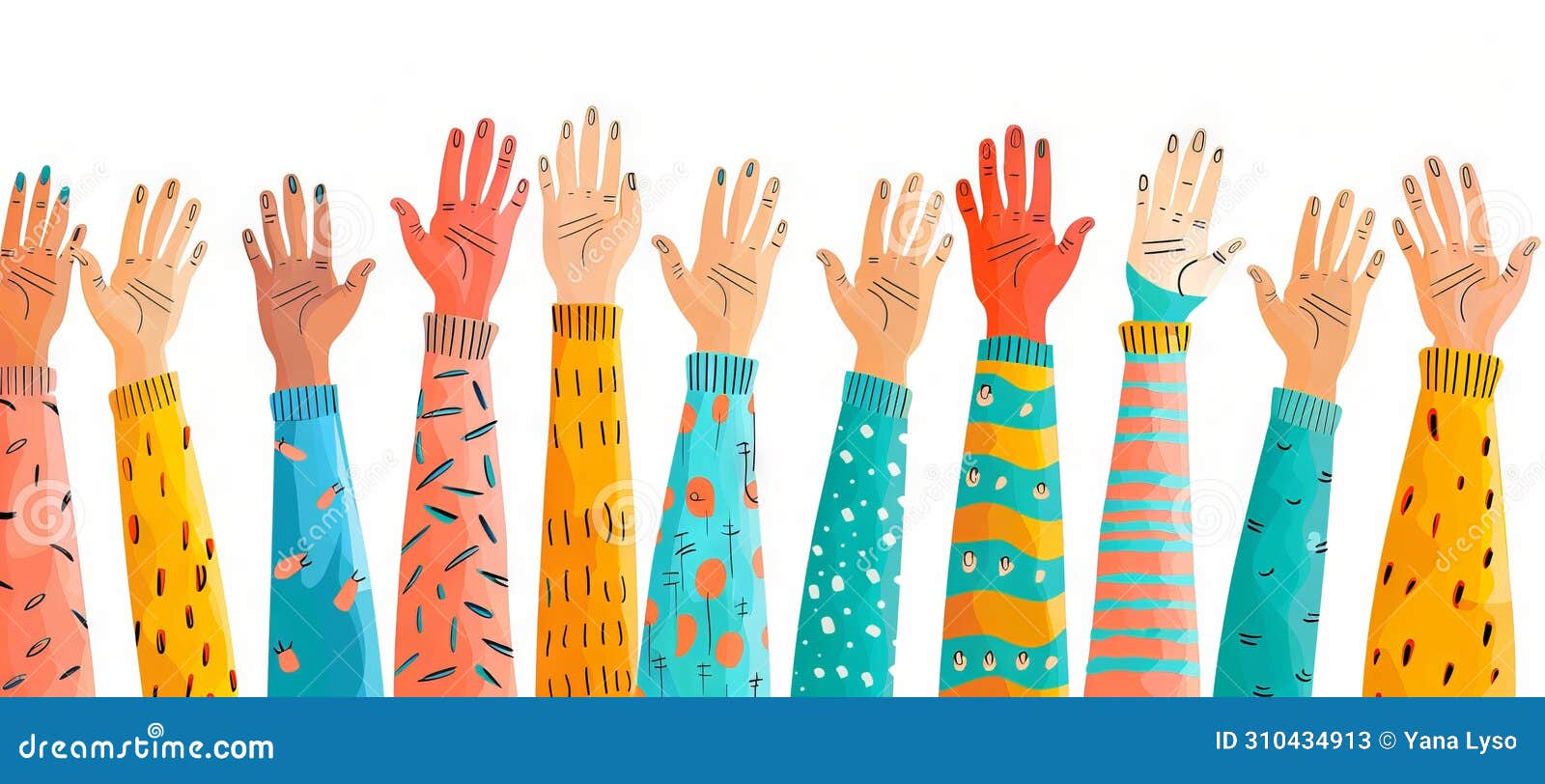 Unity In Diversity: Inclusive Paper Chain Of Cutout People Stock ...