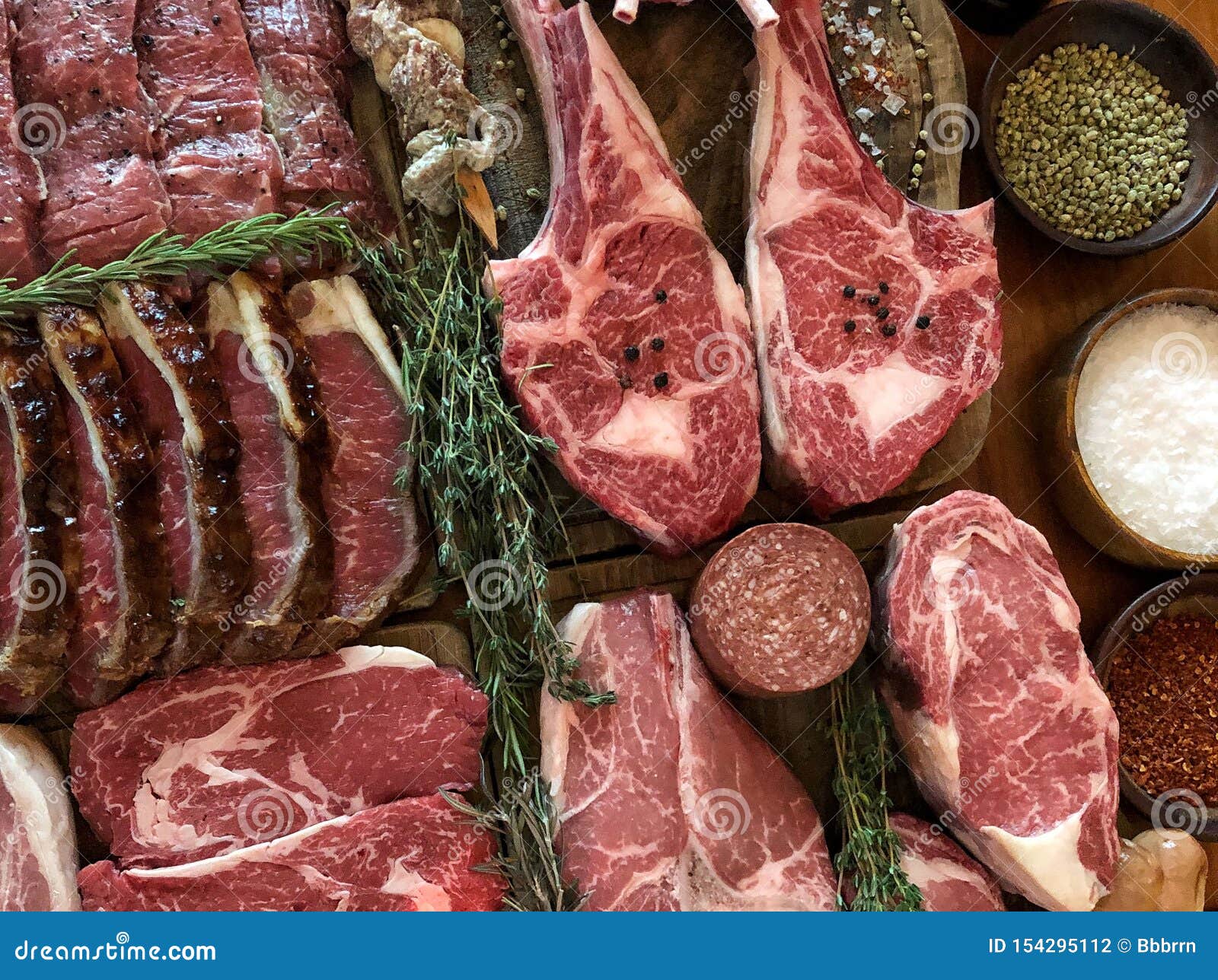 Variety of Raw Meat As a Background Stock Photo - Image of nutrition ...