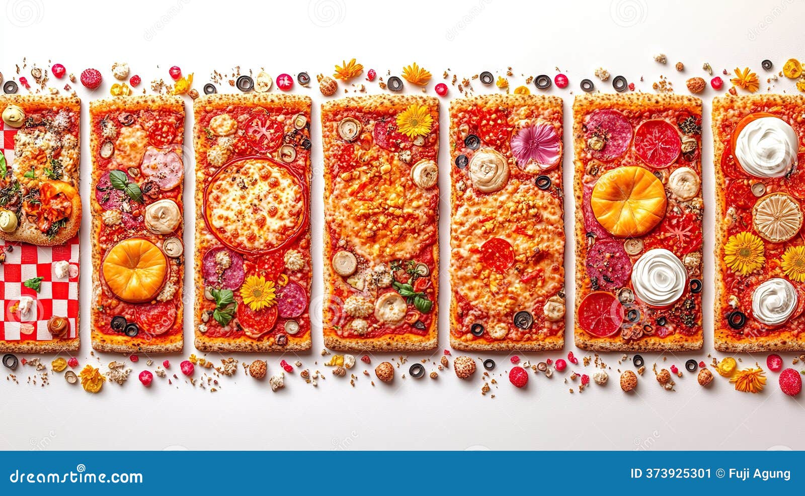 Rectangular Pizza Slice Icon Vector Illustration | CartoonDealer.com ...