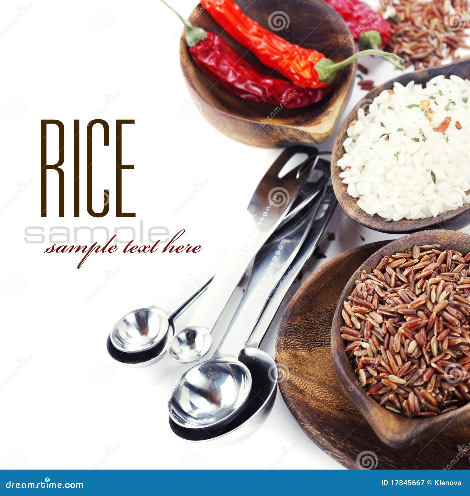 Variety of rice stock image. Image of black, ingredient - 17845667