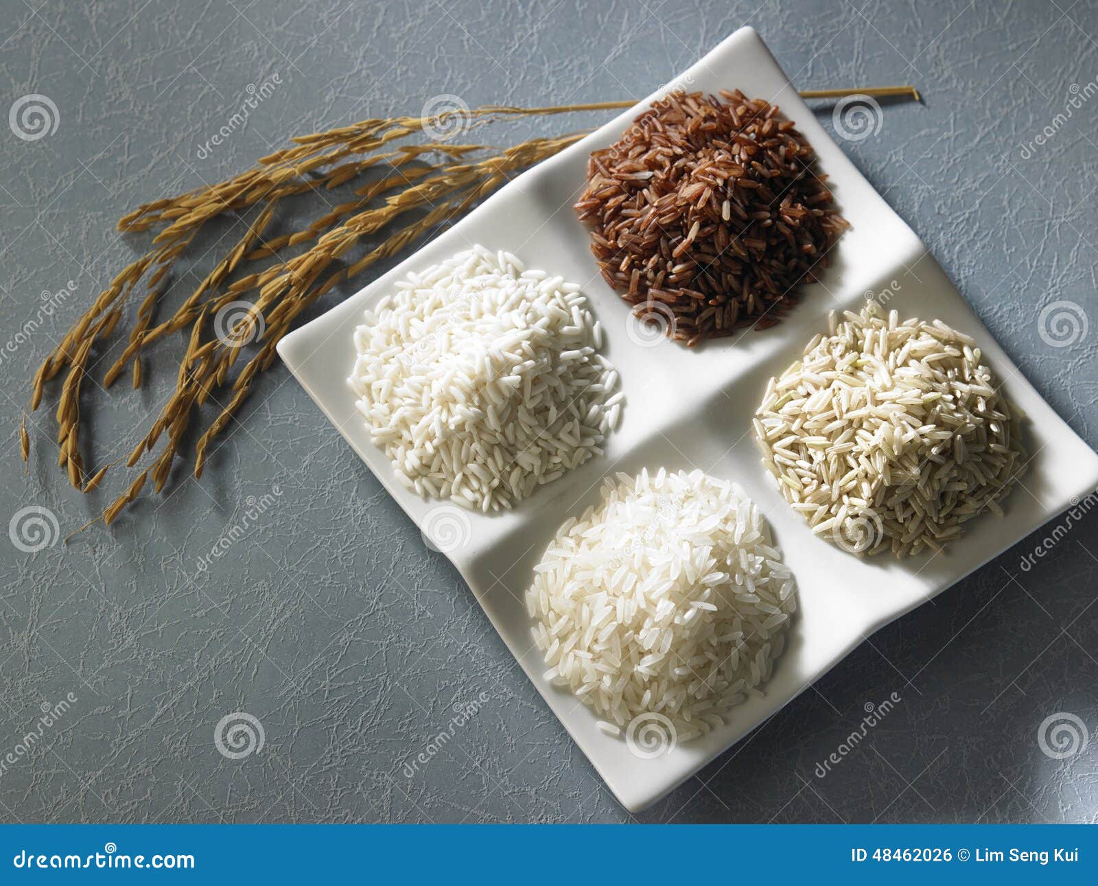 Variety of rice stock photo. Image of heap, white, seed - 48462026