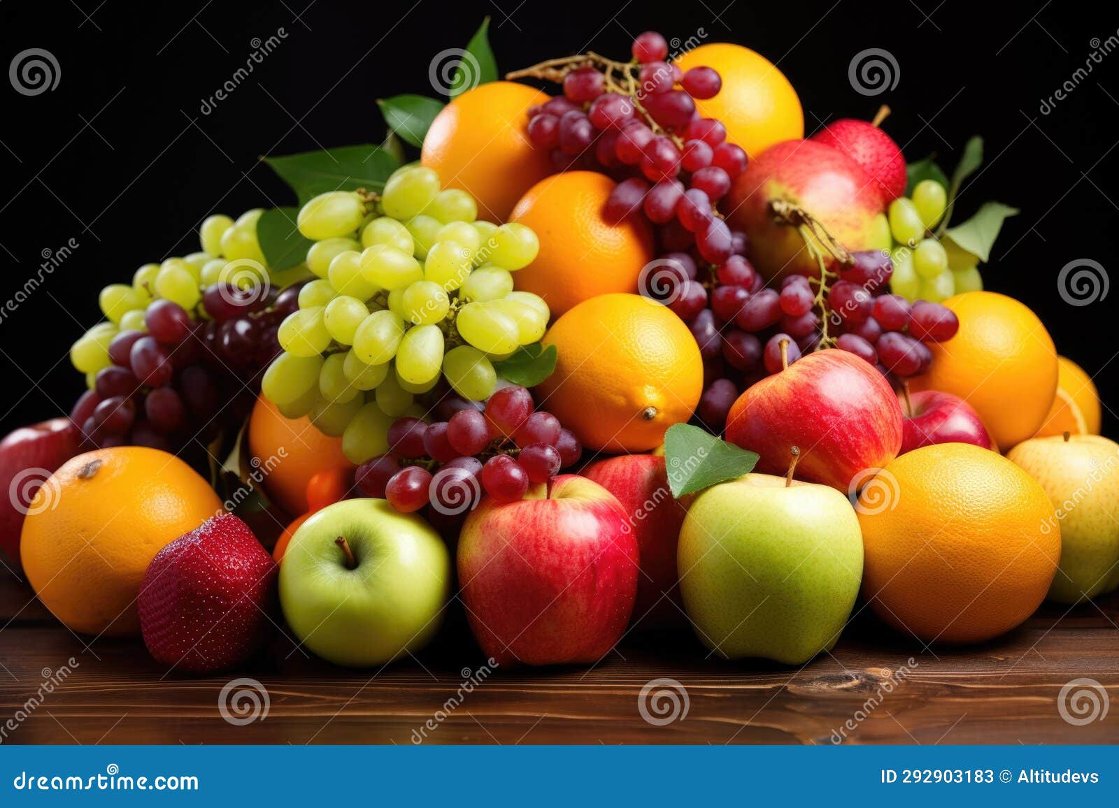 A Variety of Ripe Fruits of Different Colors Stock Image - Image of ...