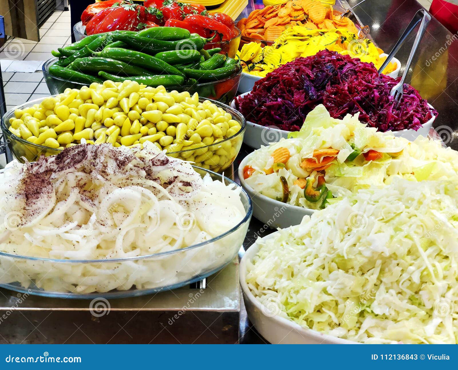 A Variety of Salads are Provided in the Store for Selection Stock Image ...