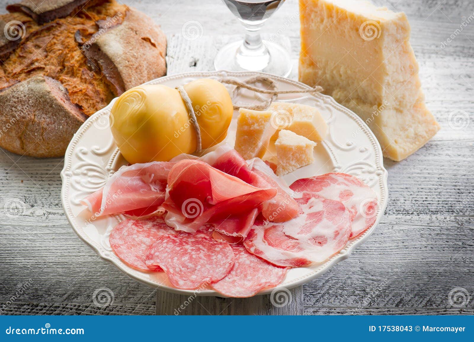 Variety of Salami and Cheese Stock Image - Image of dish, appetizer ...