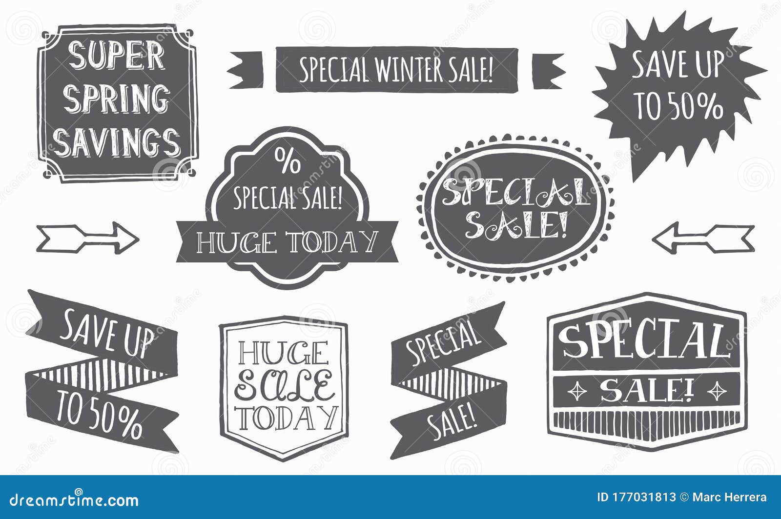 Variety of sales tag set stock illustration. Illustration of card ...
