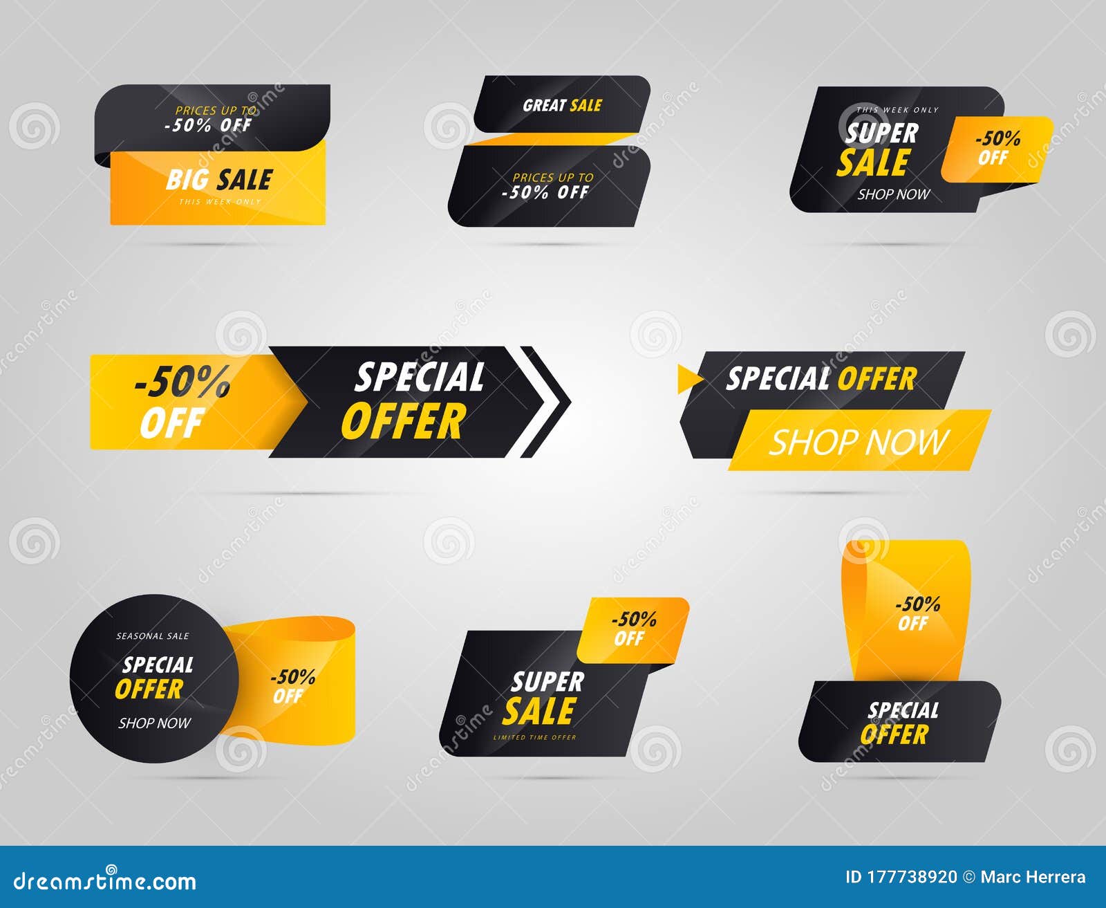 Variety of sales tag set stock illustration. Illustration of price ...