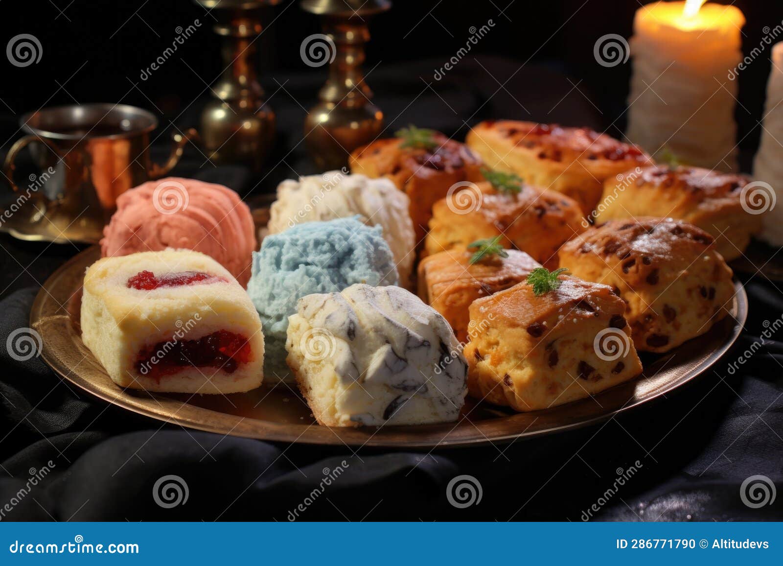 Variety of Scones with Different Flavors and Textures Stock Photo ...