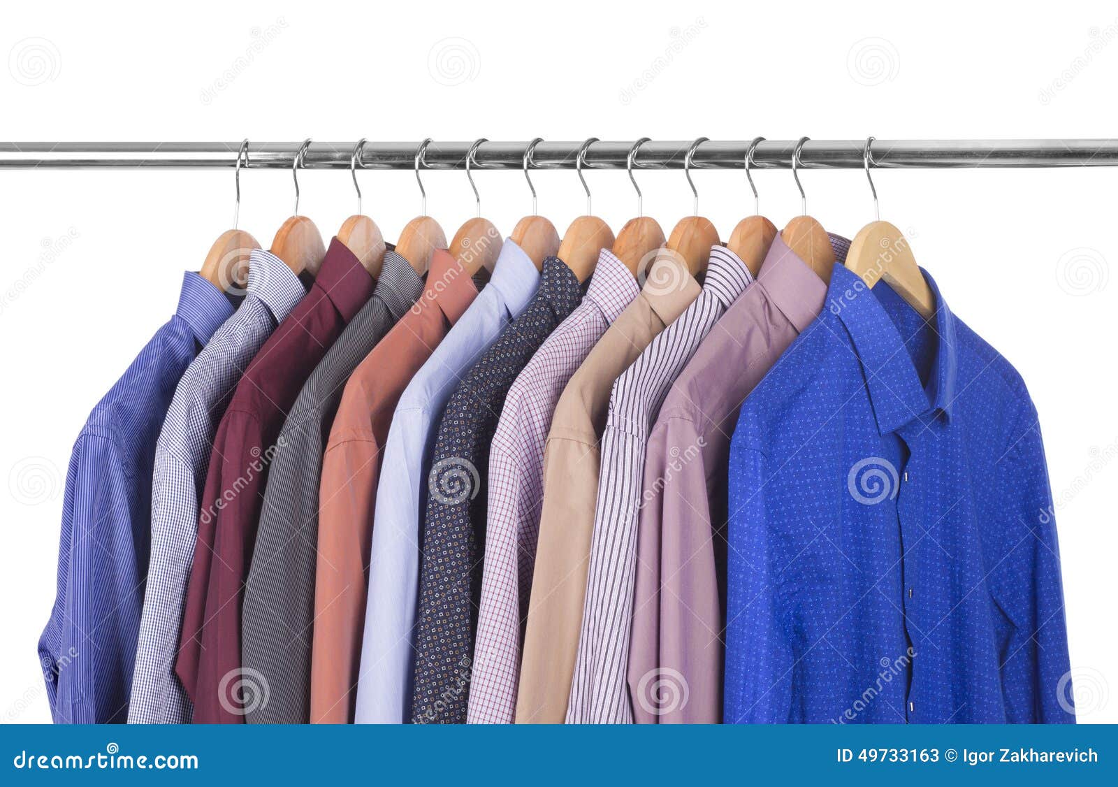 Variety of shirts stock image. Image of clothing, cotton - 49733163
