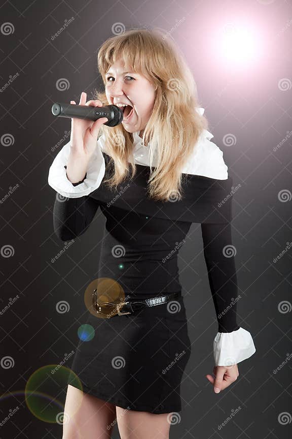Variety singer stock image. Image of caucasian, face - 12518147