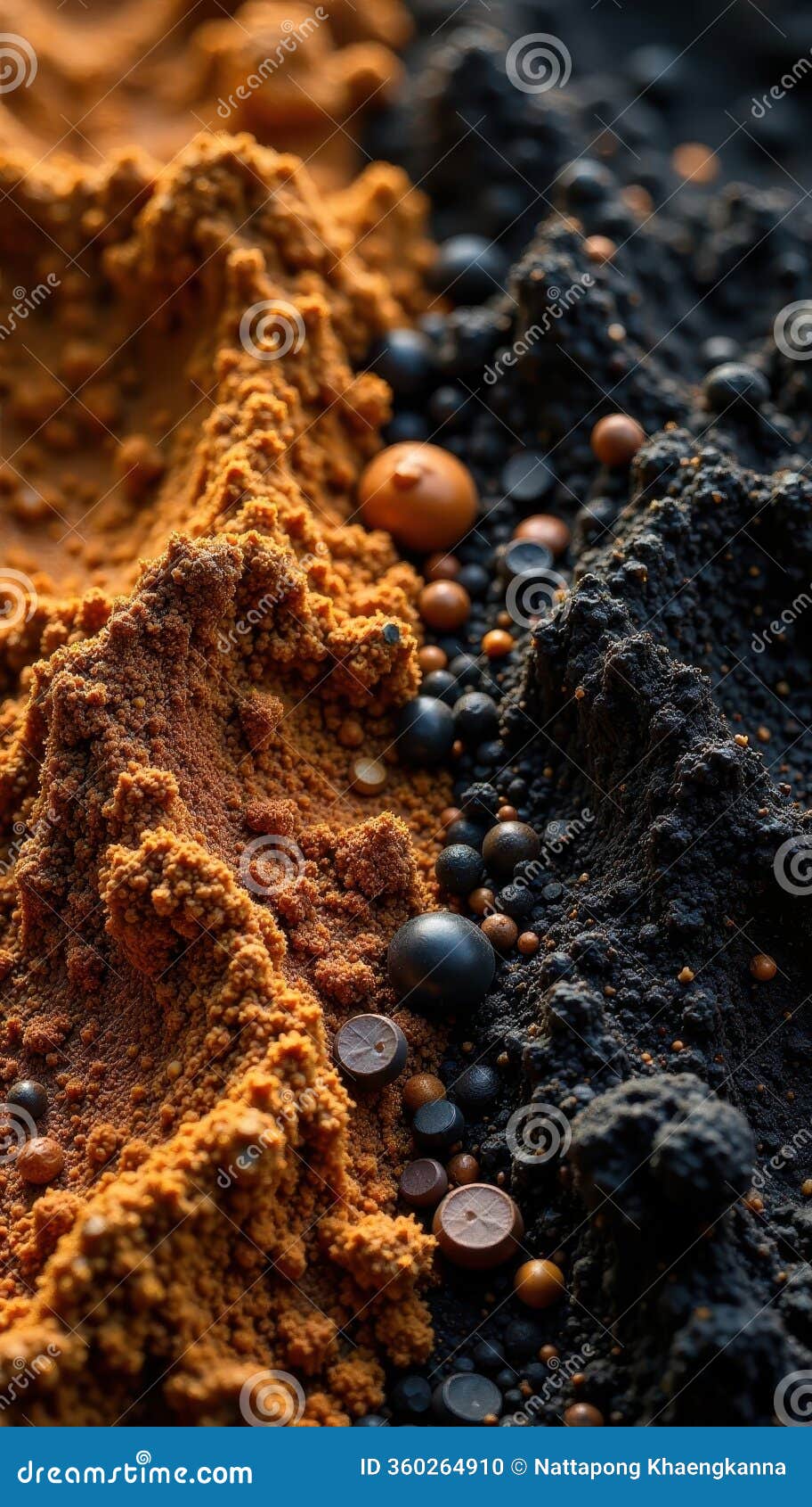 Variety of Soil Samples, Contrasting Textures , Drainage, Environmental ...