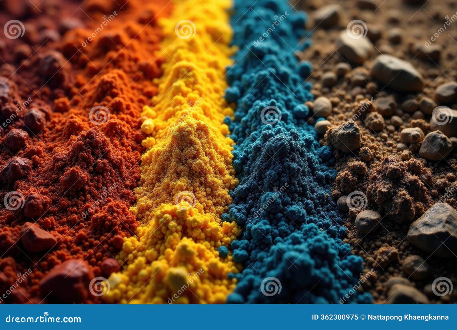 Variety of Soil Types Displayed, Highlighting Differences in Particle ...