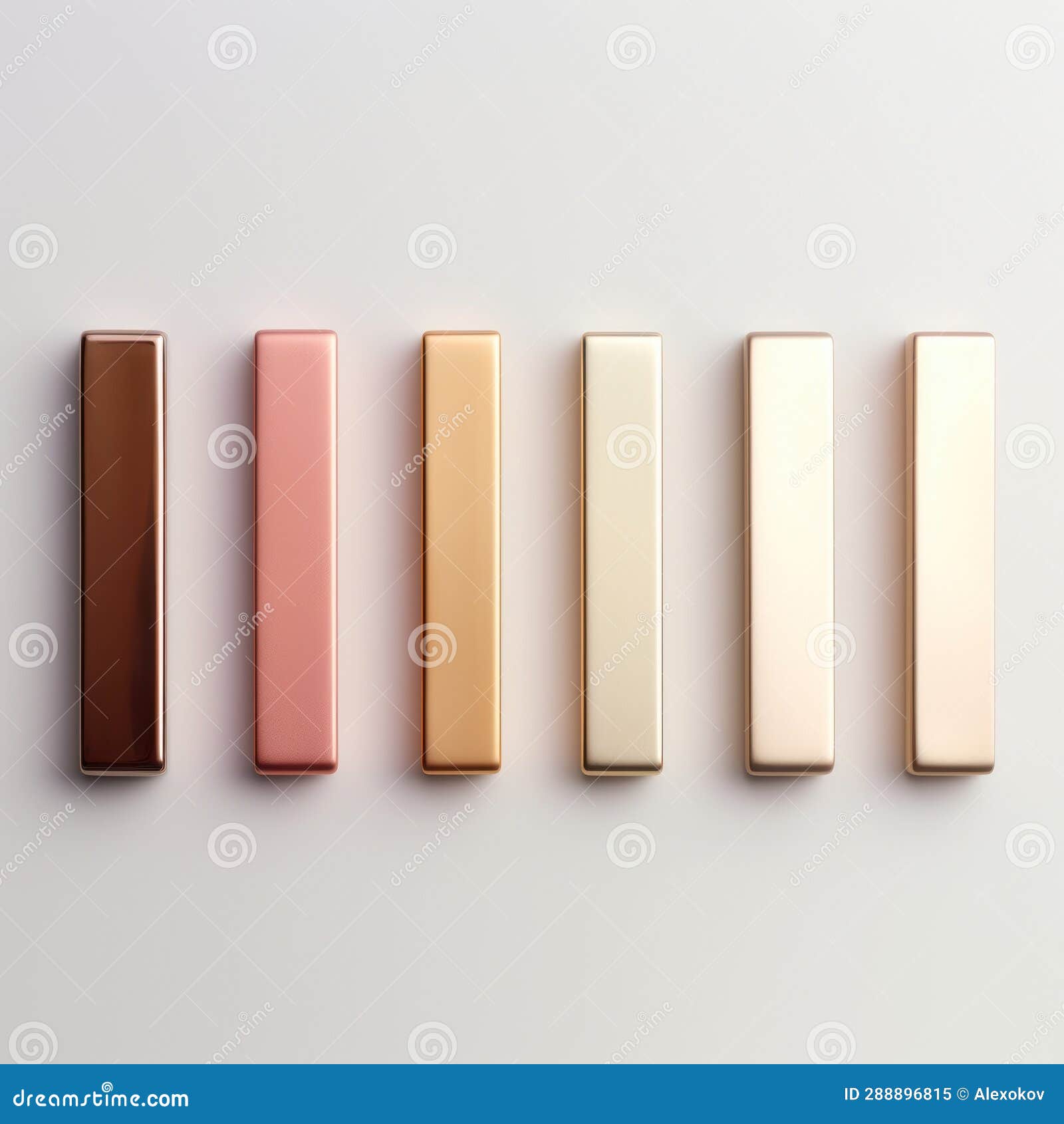 Variety of Solid Bars in Different Heights AI Generated Stock ...