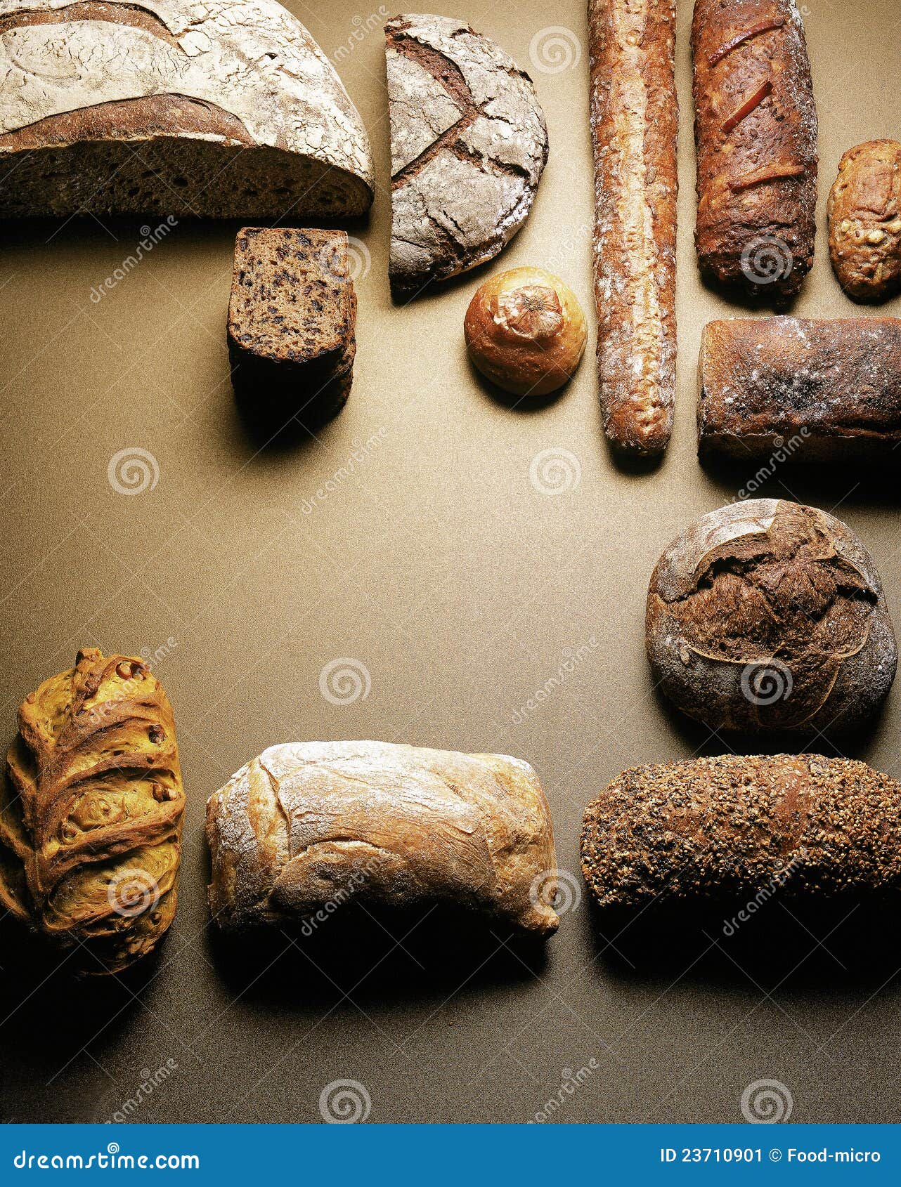 Variety of special breads stock image. Image of composition - 23710901