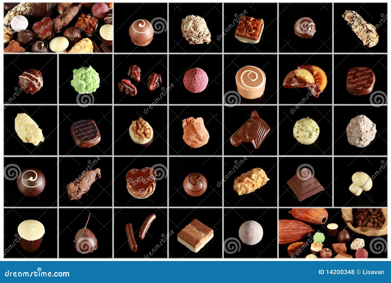 Variety of Special Chocolates Stock Photo - Image of dessert, choc ...