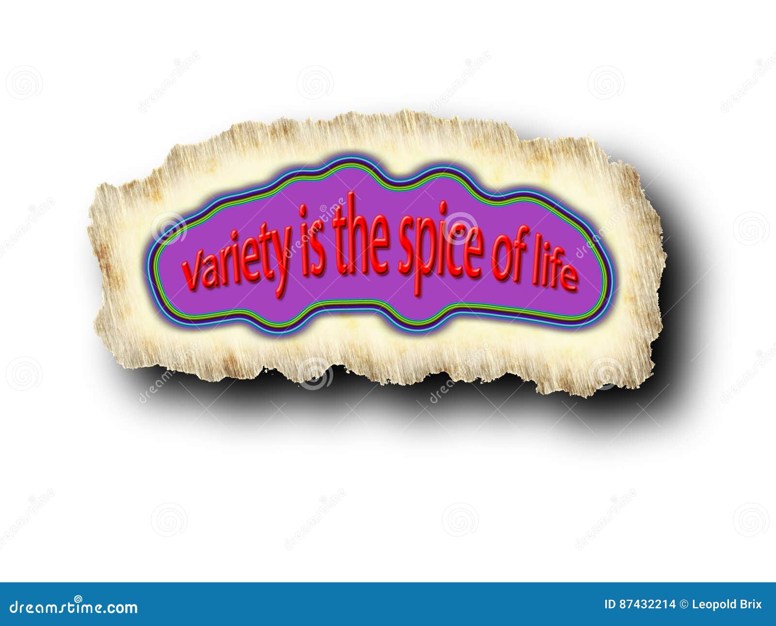 Variety is the Spice of Life Stock Illustration - Illustration of ...
