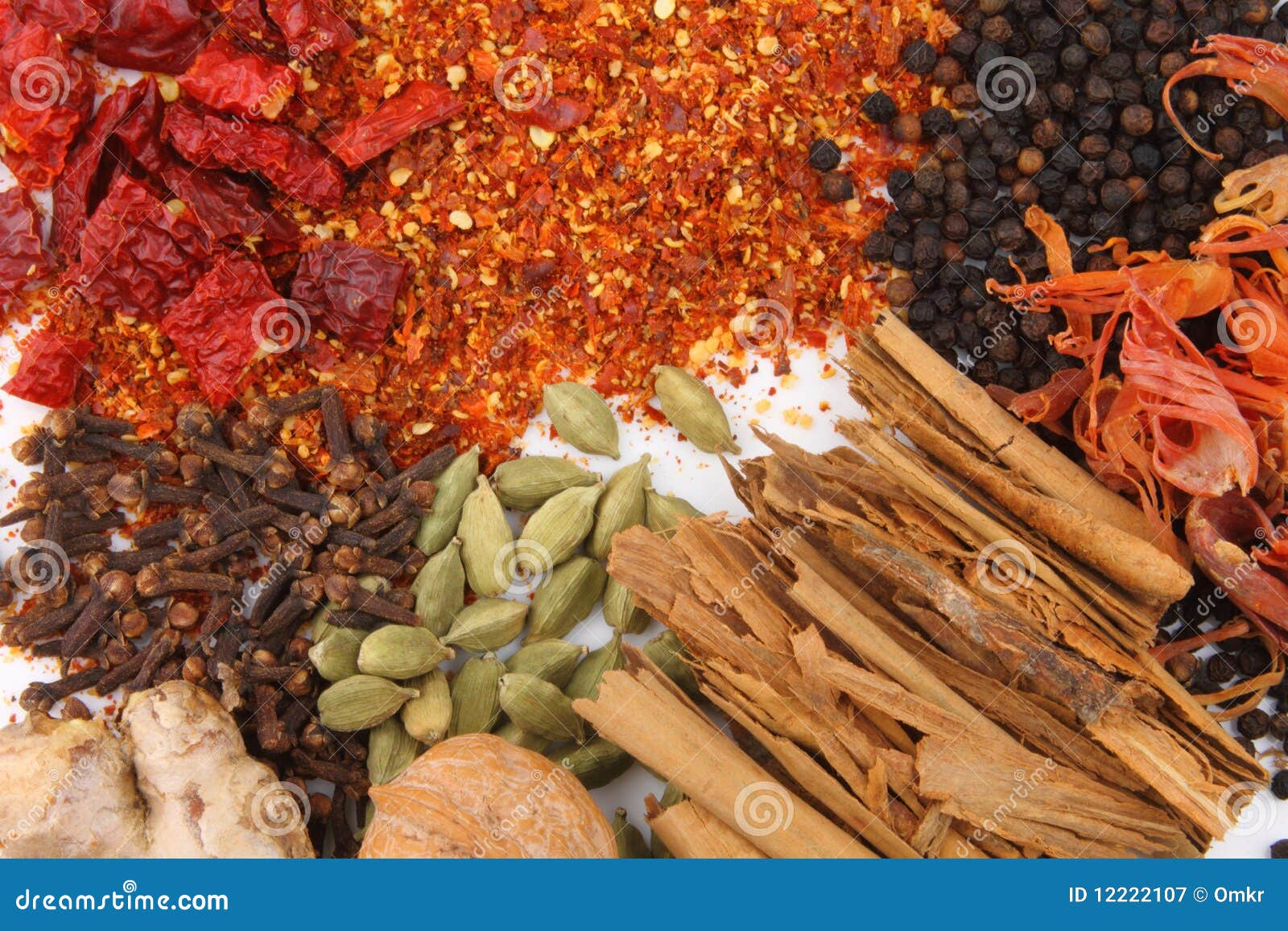 Variety of spices stock image. Image of ground, aroma - 12222107