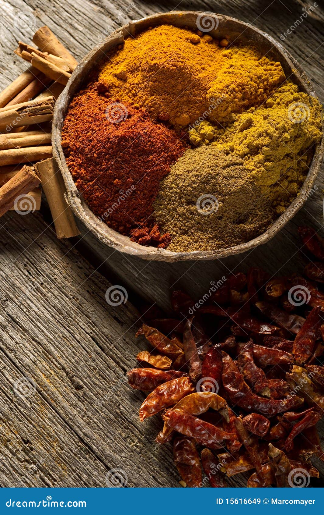 Variety of spices stock image. Image of aroma, nature - 15616649