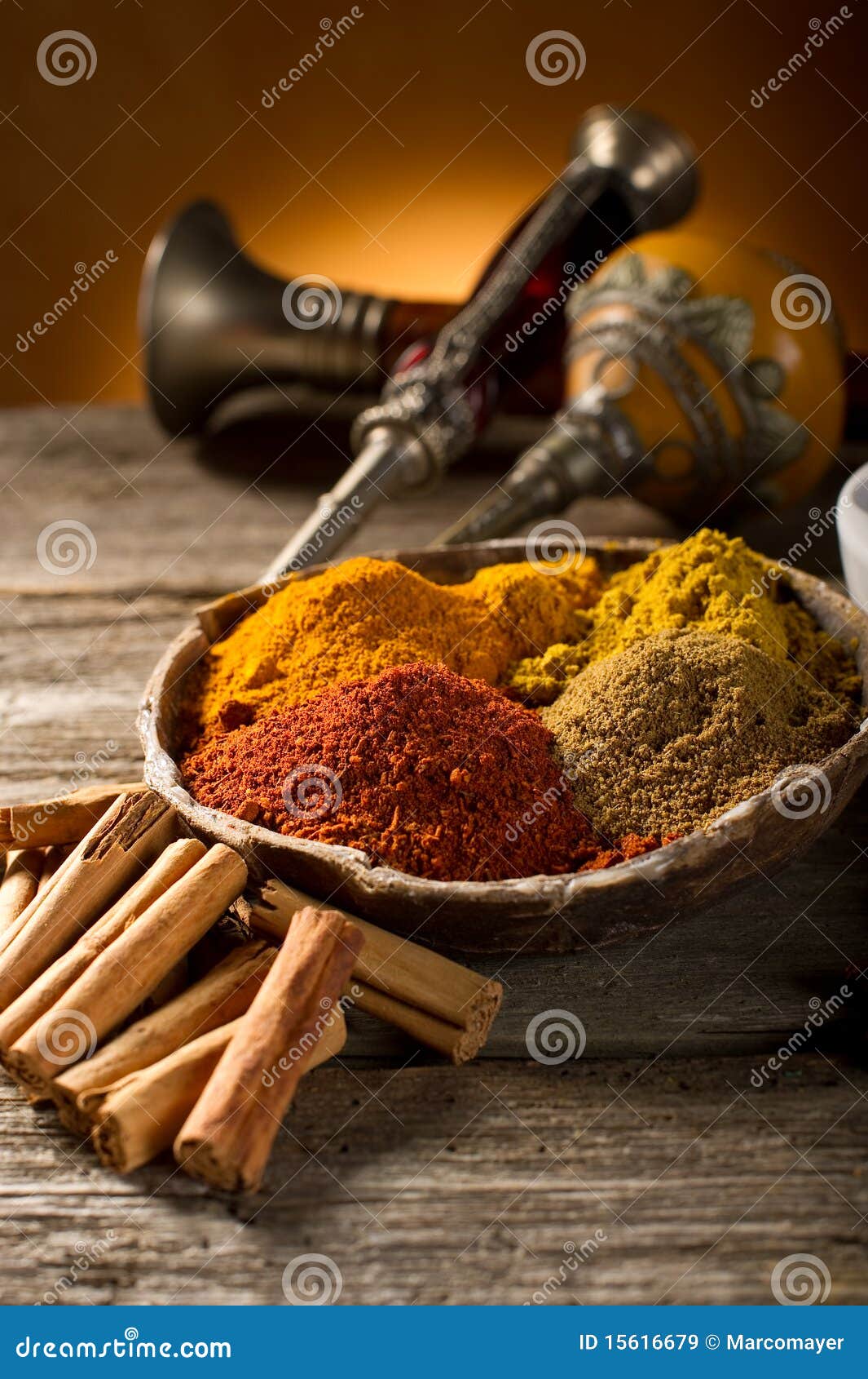 Variety of spices stock image. Image of food, background - 15616679
