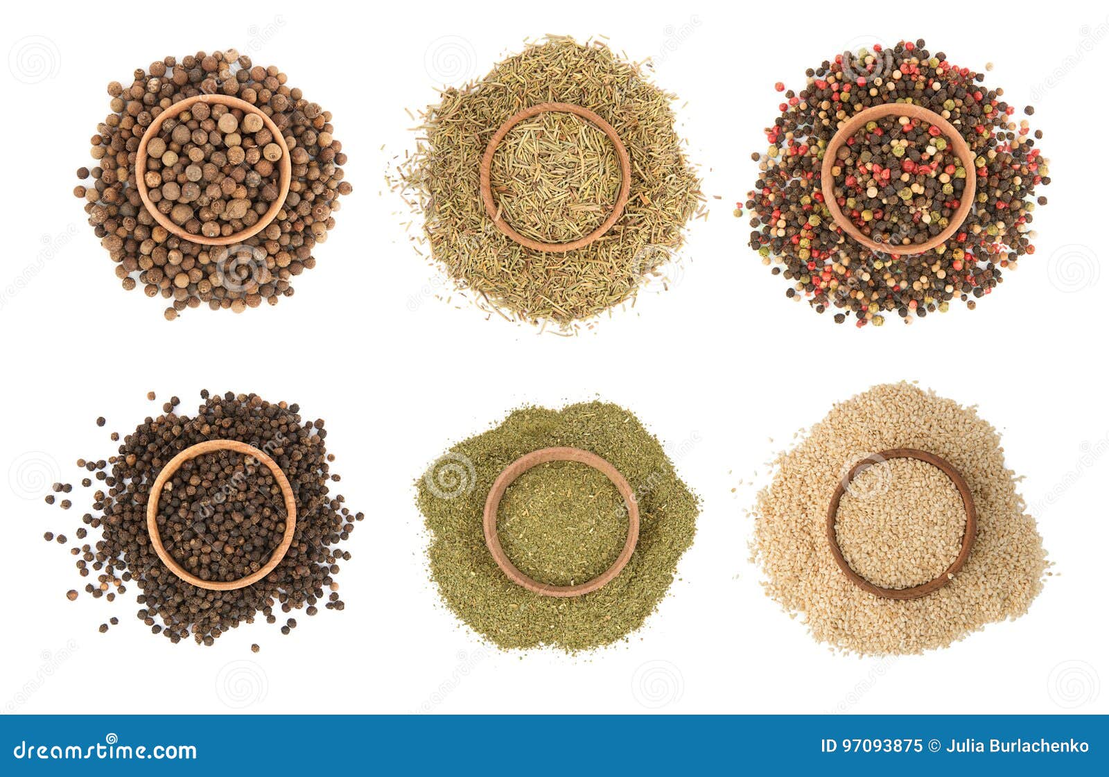 Variety of Spices High Resolution Stock Image - Image of green ...