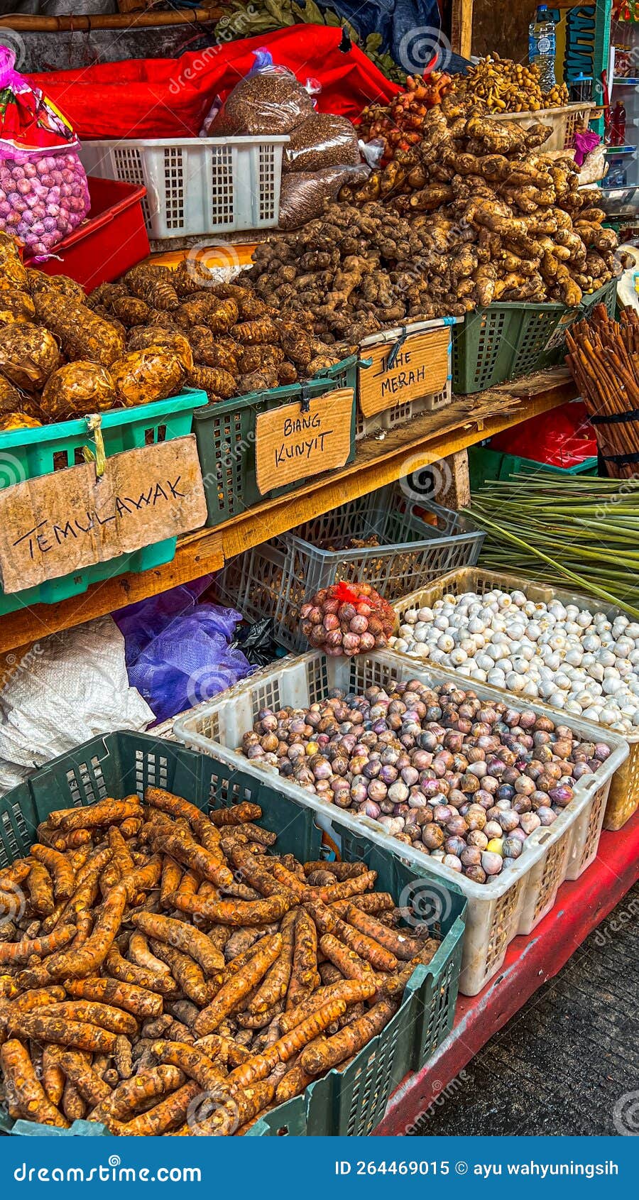 A Variety of Spices from Indonesia Stock Image - Image of marketplace ...