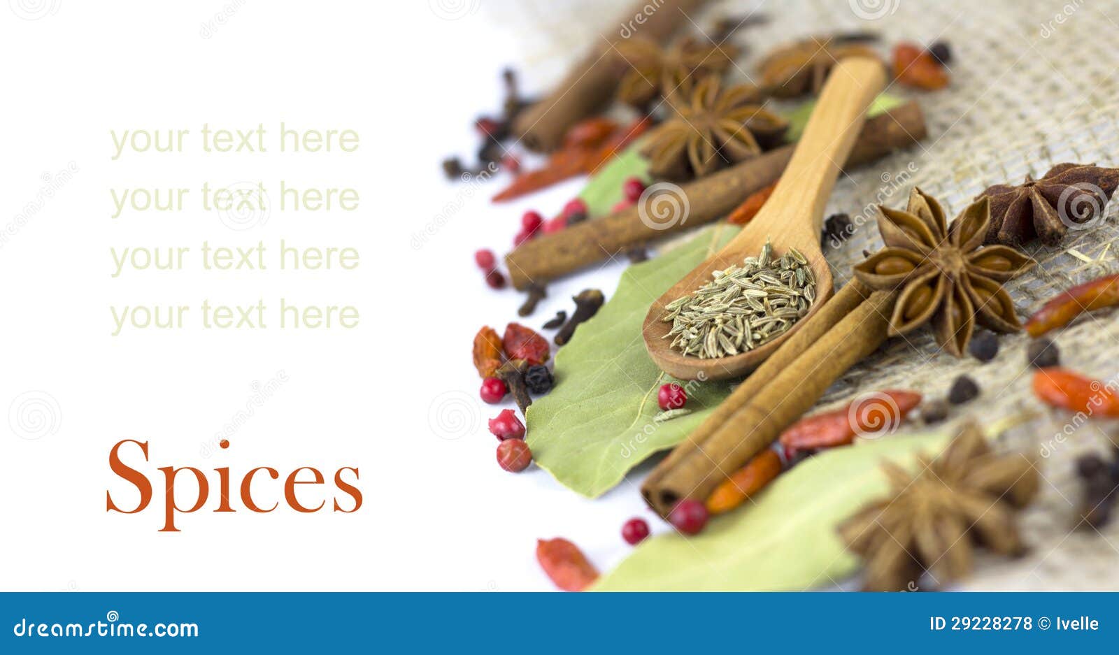 A Variety of Spices Isolated Stock Photo - Image of peppercorn, objects ...