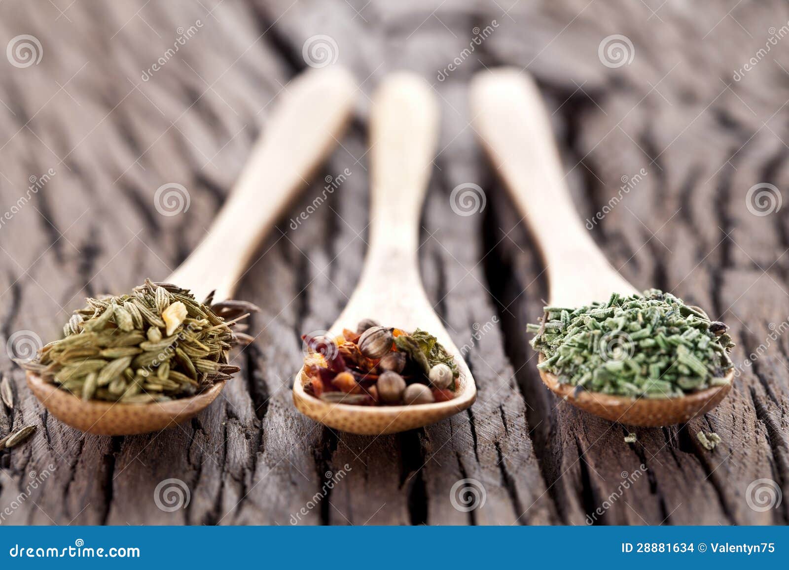 Variety Of Spices In The Spoons. Stock Photo - Image of ingredients ...