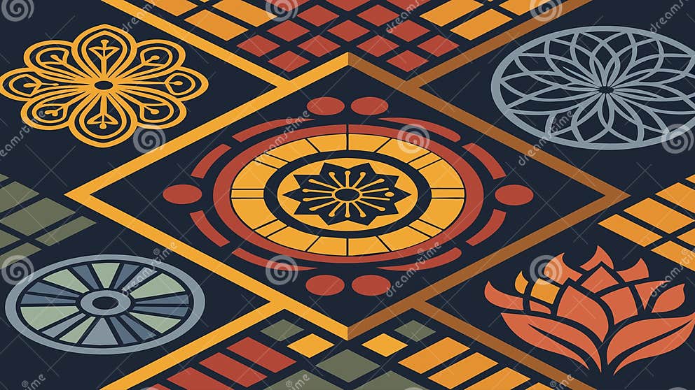 A Variety of Stamping Patterns Being Used Simultaneously Creating a ...