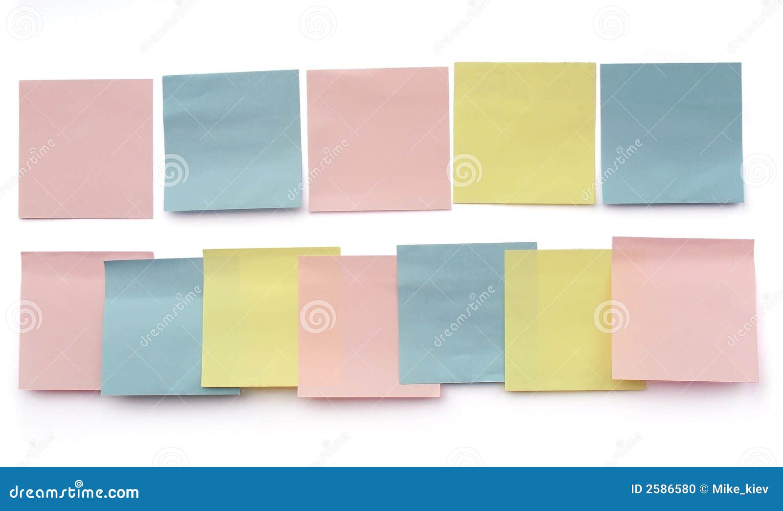 Variety stickies stock photo. Image of letters, remind - 2586580