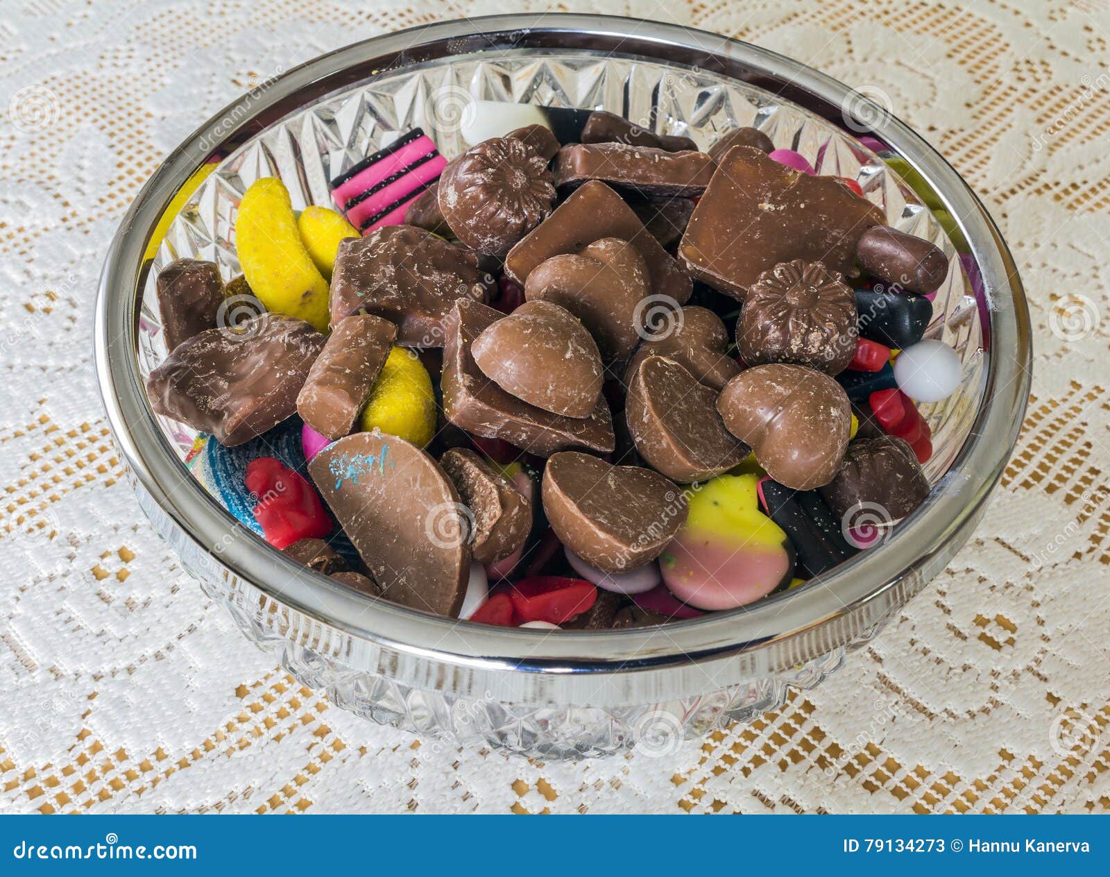 A variety of sweets stock image. Image of assorted, centre - 79134273